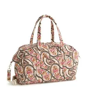 VERA BRADLEY Miramar Weekender Bag In Blooming Paisley - Brown
