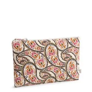 VERA BRADLEY Laptop Pouch In Blooming Paisley - Brown