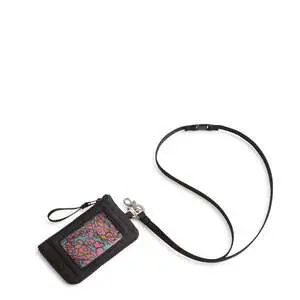 VERA BRADLEY Zip Id Pouch W/breakaway Lanyard - Black