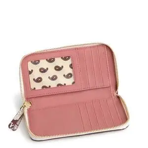VERA BRADLEY Medium Continental Wallet In Eclectic Paisley Cottage Cream