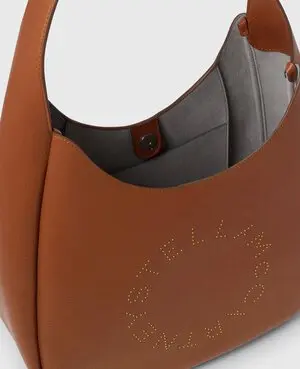 Stella McCartney Logo Slouchy Medium Hobo Bag