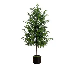 NEARLY NATURAL 4' Artificial Norfolk Pine Tree - One-color