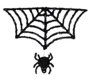 NORTHLIGHT Spider & Web Halloween Decor 36' Led Lights - One-color
