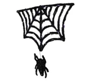 NORTHLIGHT Spider & Web Halloween Decor 36' Led Lights