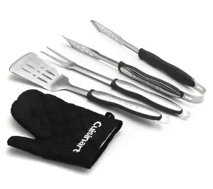 CUISINART 4-piece Grilling Tool Set With Grill Glove - One-color