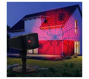 NORTHLIGHT Spiderweb Halloween Yard Light Proje Tor 7