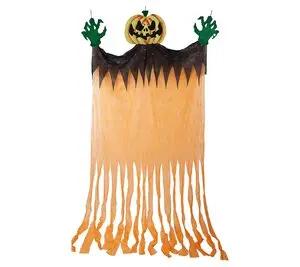 NORTHLIGHT 11' Scary Jack-o-lantern Halloween H Nging Decor - One-color