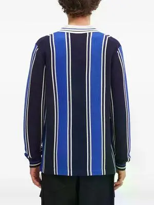 Filling Pieces Striped Polo-neck Sweater