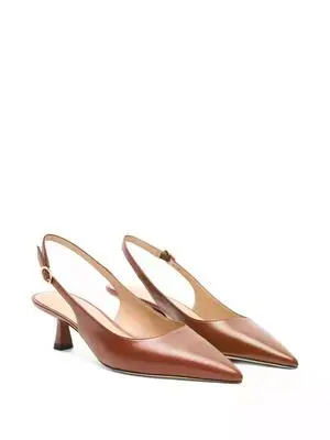 STUART WEITZMAN 35mm Sculpt Slingback Pointed-toe Pumps