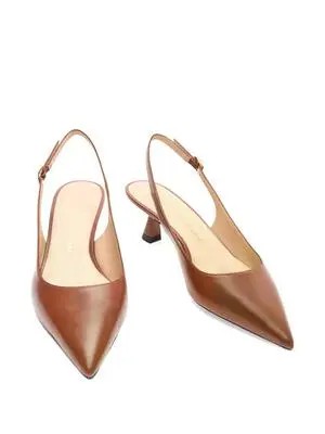 STUART WEITZMAN 35mm Sculpt Slingback Pointed-toe Pumps