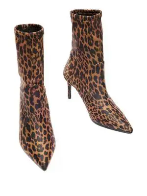 STUART WEITZMAN 100mm Leopard-print Boots