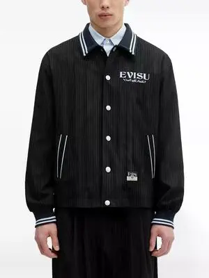 EVISU Pinstripe Varsity Jacket