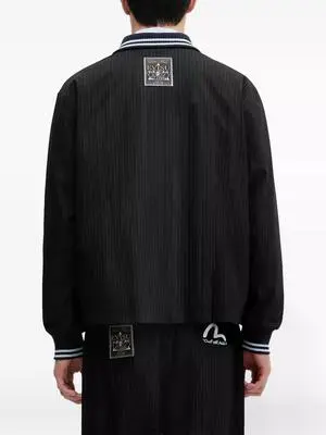 EVISU Pinstripe Varsity Jacket