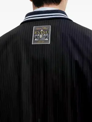 EVISU Pinstripe Varsity Jacket