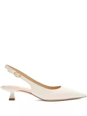 STUART WEITZMAN 35mm Sculpt Slingback Pointed-toe Pumps