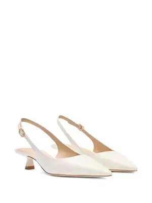 STUART WEITZMAN 35mm Sculpt Slingback Pointed-toe Pumps