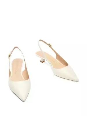 STUART WEITZMAN 35mm Sculpt Slingback Pointed-toe Pumps