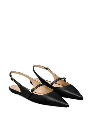 STUART WEITZMAN Slingback Buckle Flats