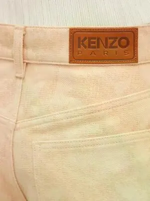Kenzo Peonies Patch-pocket Jeans