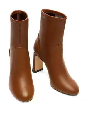 STUART WEITZMAN 85mm Babette Leather Ankle Boots