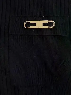 Elisabetta Franchi Ribbed Chain-embellished Top
