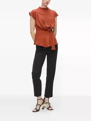 Karl Lagerfeld Asymmetrical Draped Top