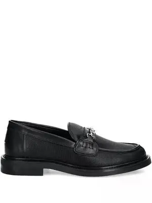 Filling Pieces Chain-detail Leather Loafers