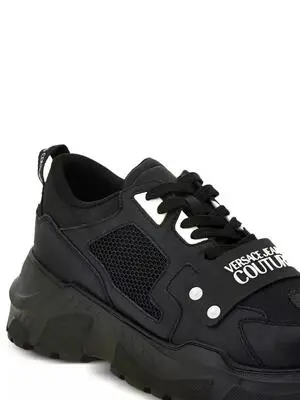 Versace Logo-plaque Mesh Sneakers