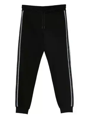 Karl Lagerfeld Stripe-detail Track Pants - Black