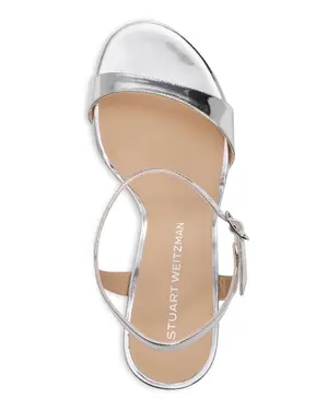 STUART WEITZMAN Babette 85 Sandals - Silver