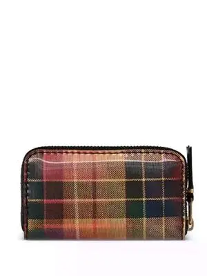 Comme Des Garçons Plaid Zip-around Wallet