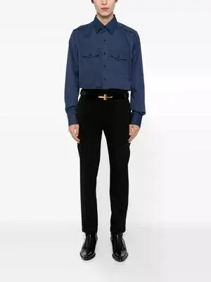 TOM FORD Military Shirt - Blue