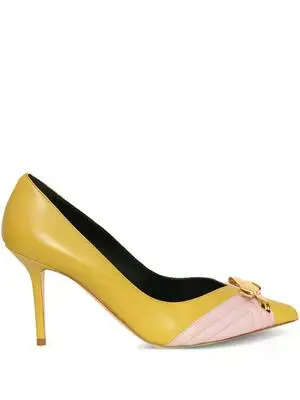 Elisabetta Franchi Leather Bow-detail Pumps