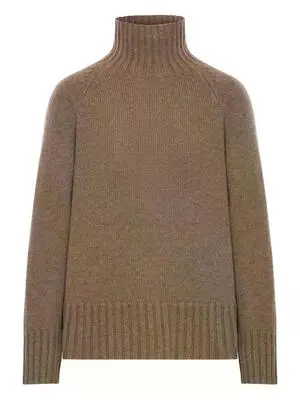 Max Mara Turtleneck Ribbed Sweater