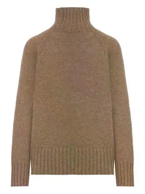 Max Mara Turtleneck Ribbed Sweater