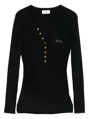 Elisabetta Franchi Slim Fit Performance Tops For Women