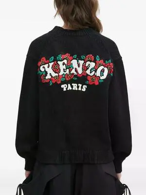 Kenzo Verdy Market Floral-embroidered Cardigan