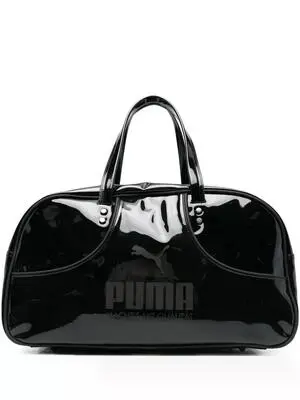 PUMA 1976 Grip Patent-leather Holdall - Black
