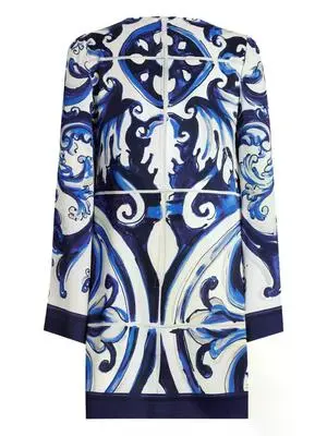 Dolce & Gabbana Majolica-print Mini Dress
