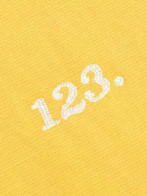 ADVISORY BOARD CRYSTALS Sphene Embroidered-number Track Pants - Yellow