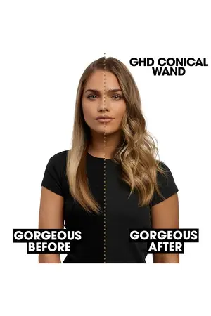 GHD Chronos Curve Conical Wand - Black