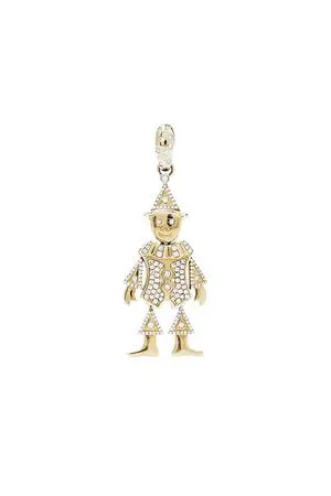 TIMELESS PRECIOUS Pryce Pinocchio Pendant Charm - 14k Yellow Gold & Diamonds