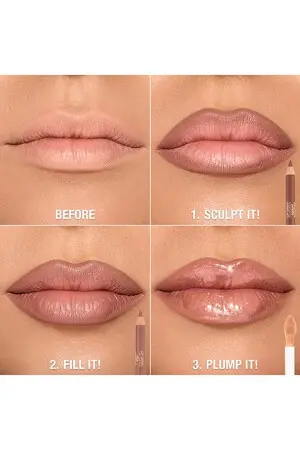 Charlotte Tilbury Supernudes Lip Cheat Long-lasting Waterproof Lip Liner Duo - Medium