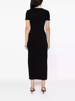 Simkhai Belted Draped Midi Dress