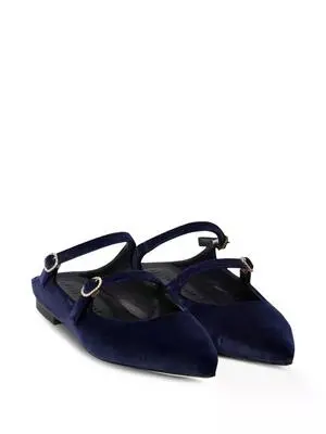 AMATO DANIELE Velvet Buckled Mules