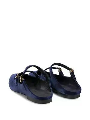 AMATO DANIELE Velvet Buckled Mules