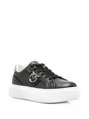 Pinko Logo-detail Platform Sneakers - Black