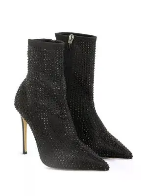 NINALILOU 105mm Crystal-embellished Pointed-toe Boots