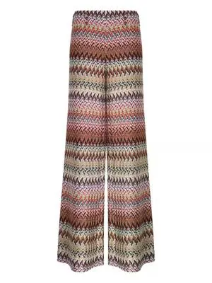 Missoni Chevron-pattern Trousers - Red