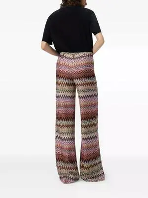 Missoni Chevron-pattern Trousers - Red